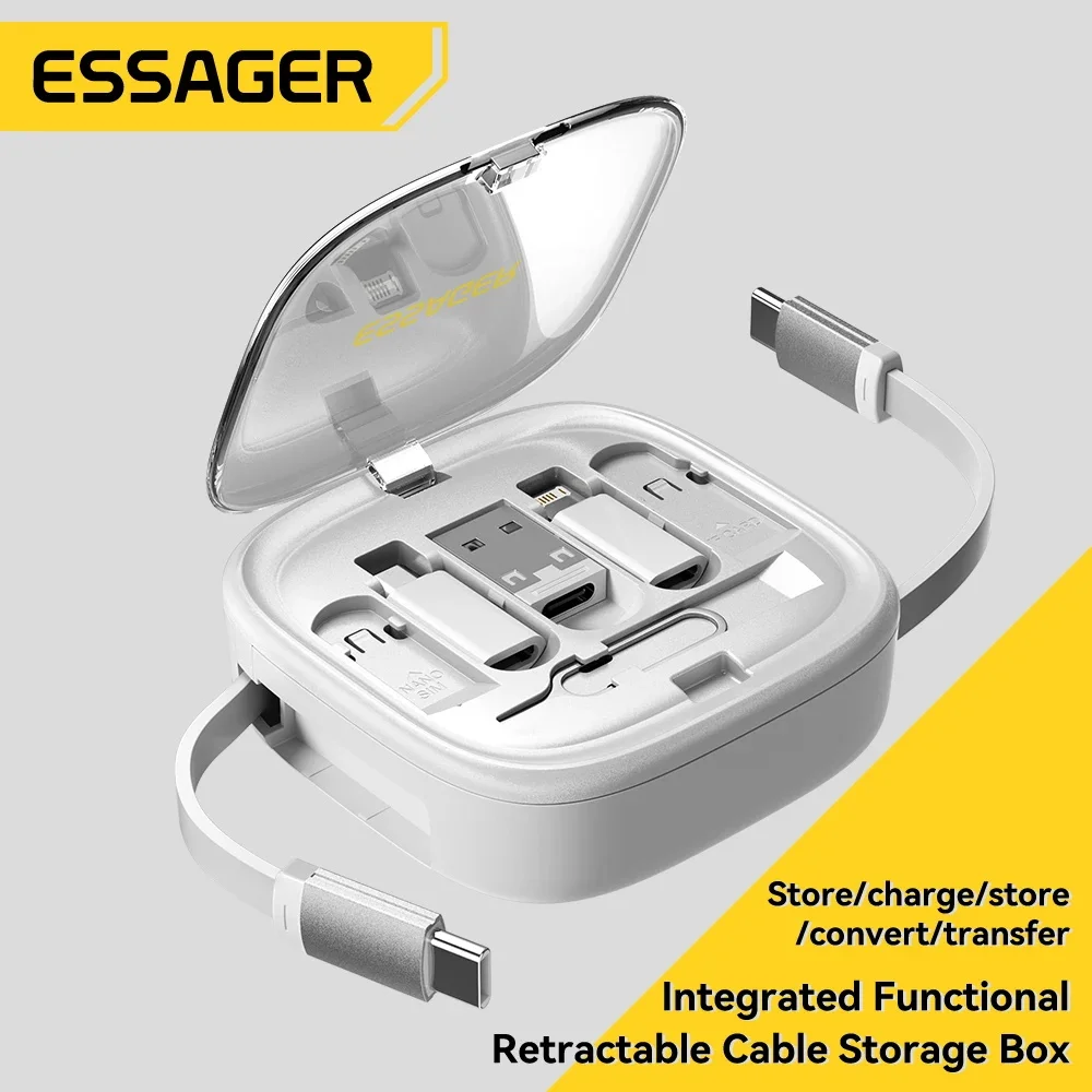 Essager-PD-60W-USB-C-Cable-Fast-Charging-Type-C-Micro-Lighting-Cable ...
