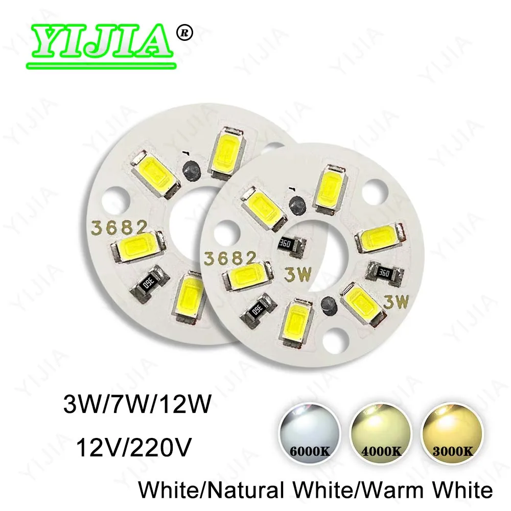 High Bright SMD 5730 2835 LED Light Board DC12V AC220V 3W 7W 12W Lamp ...