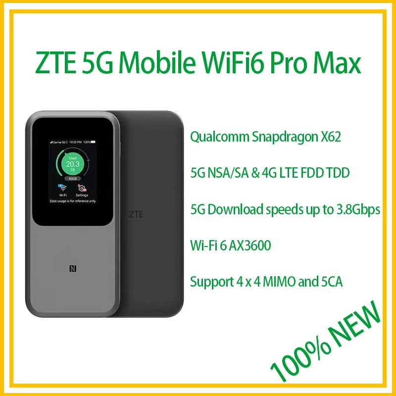 Unlocked-New-ZTE-5G-Portable-WiFi-U50-Pro-10000mah-27W-Fast-Charge-WiFi ...