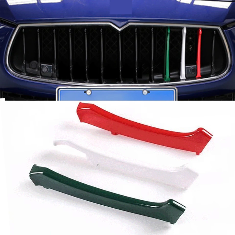 Maserati Quattroporte Grille Trim 3x Car Front Grille Grill Cover Strip ...