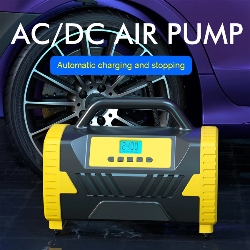 Air-Car-Compressor-Inflator-Pump-Tire-Inflator-Dual-Power-110V-230V-AC ...