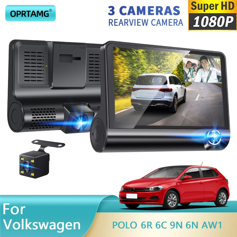 Oprtamg dashcam para volkswagen polo 6r 6c 9n 6n aw1 2000 2022 carro ...