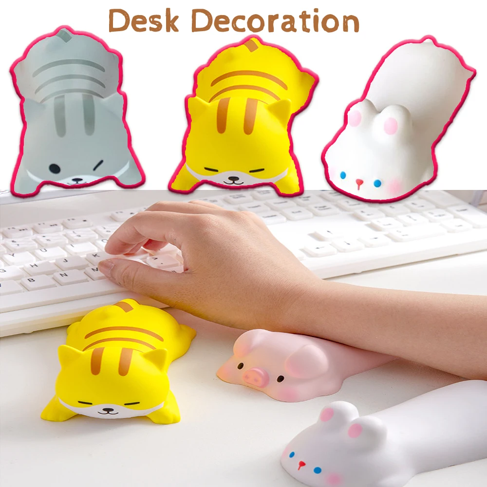 Computer-Desk-Decoration-Memory-Foam-Pad-Ergonomic-Keyboard-Mice-Mat ...