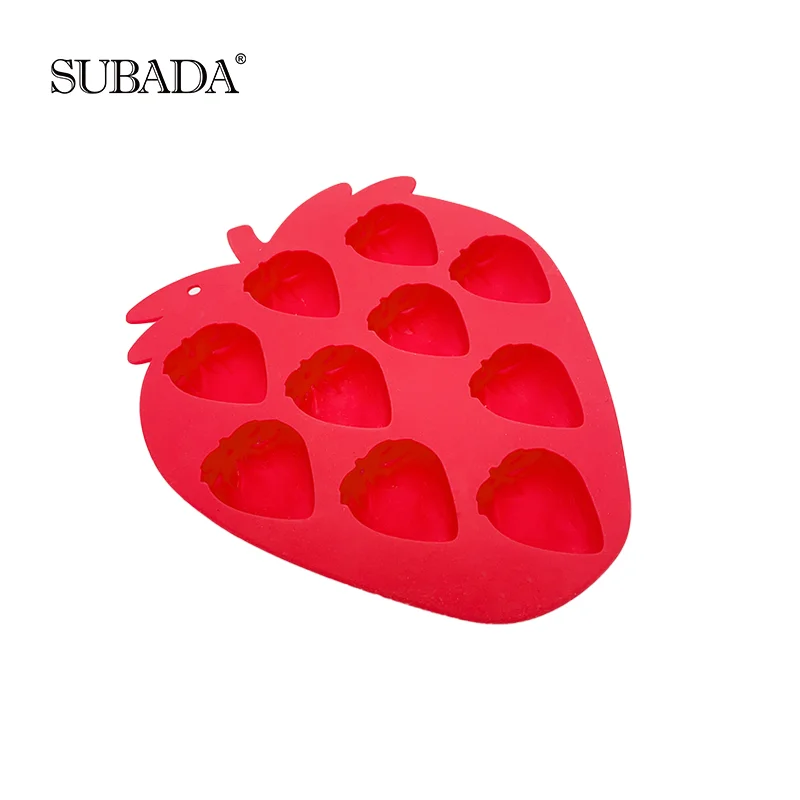 SUBADA-Fudge-Ice-Cube-Ice-Cream-Silicone-Molds-Molds-Strawberry-Fruit ...