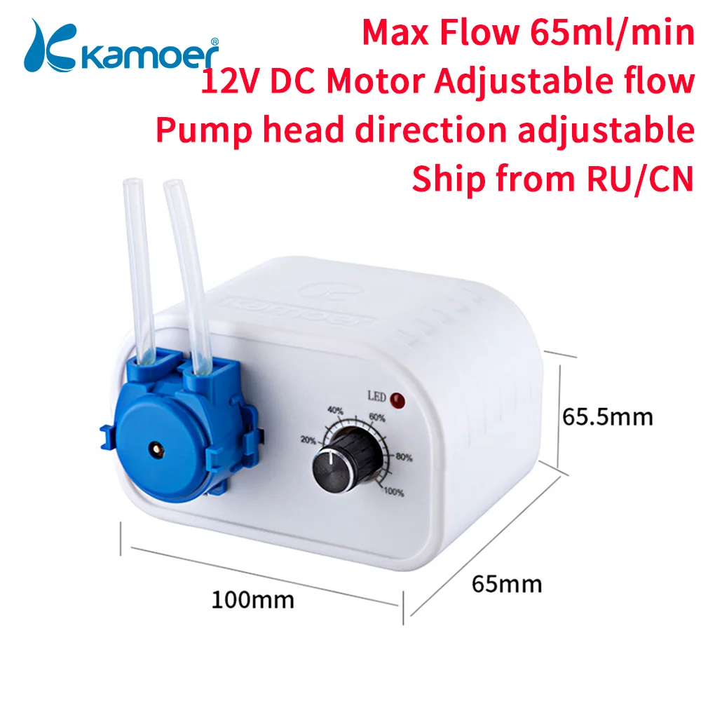Kamoer-Micro Pompe Péristaltique NKCP, Alimentation Électrique, Débit Réglable, Dosage de ...