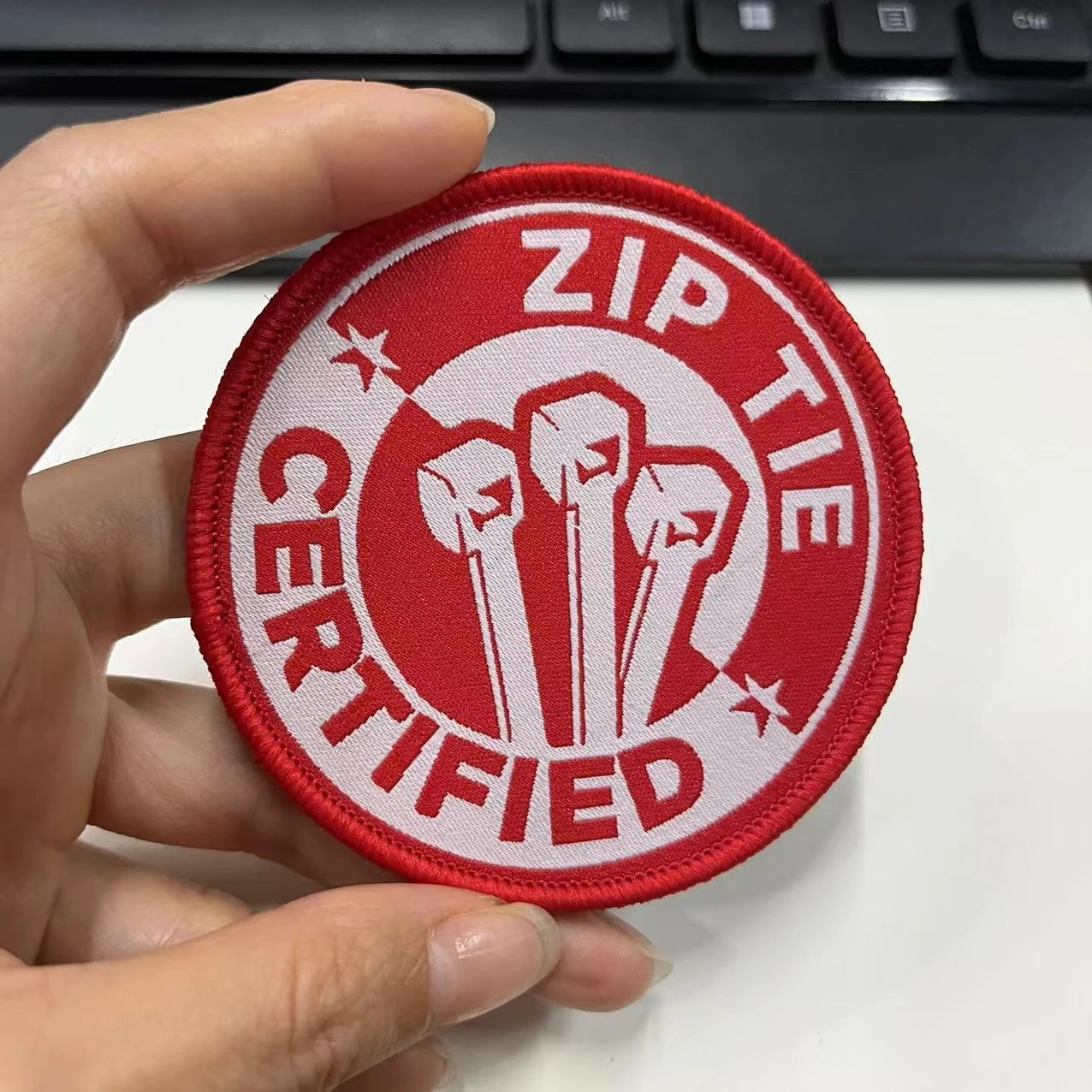 ZIP-TIE-CERTIFIED-Patches-Tactical-Backpack-Stickers-Morale-Badges ...