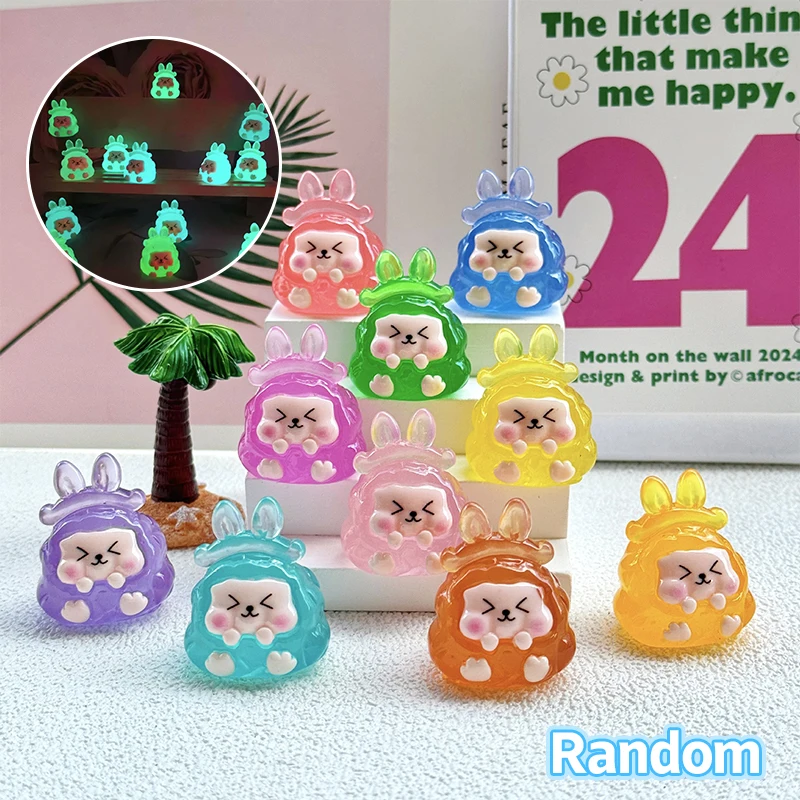 Creative-Cute-Luminous-Kiki-Rabbit-Small-Figurine-Crafts-Fashion-Animal ...