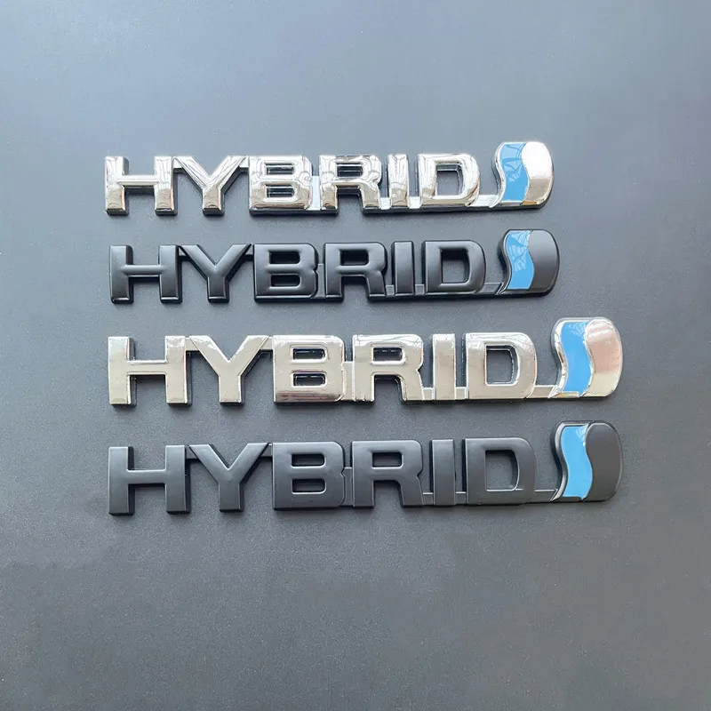 3D Metal HYBRID Logo Side Fender Rear Trunk Emblem Badge Car Sticker ...