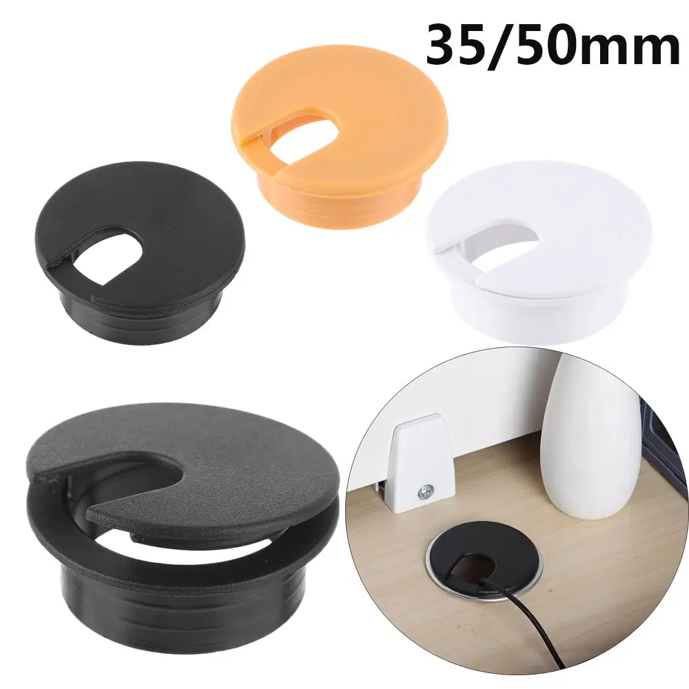 35-50mm-Plastic-Wire-Hole-Covers-Grommet-Computer-Desk-Cable-Hole-Cover ...
