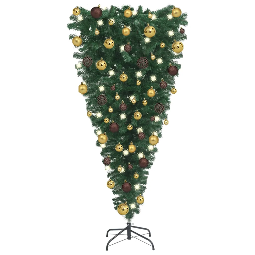 Toppled-artificial-Christmas-tree-with-LED-balls-cm-big-Christmas-tree ...