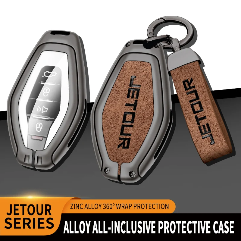 New-Zinc-Alloy-Car-Remote-Key-Case-Cover-Shell-Fob-For-Chery-Jetour-X70 ...