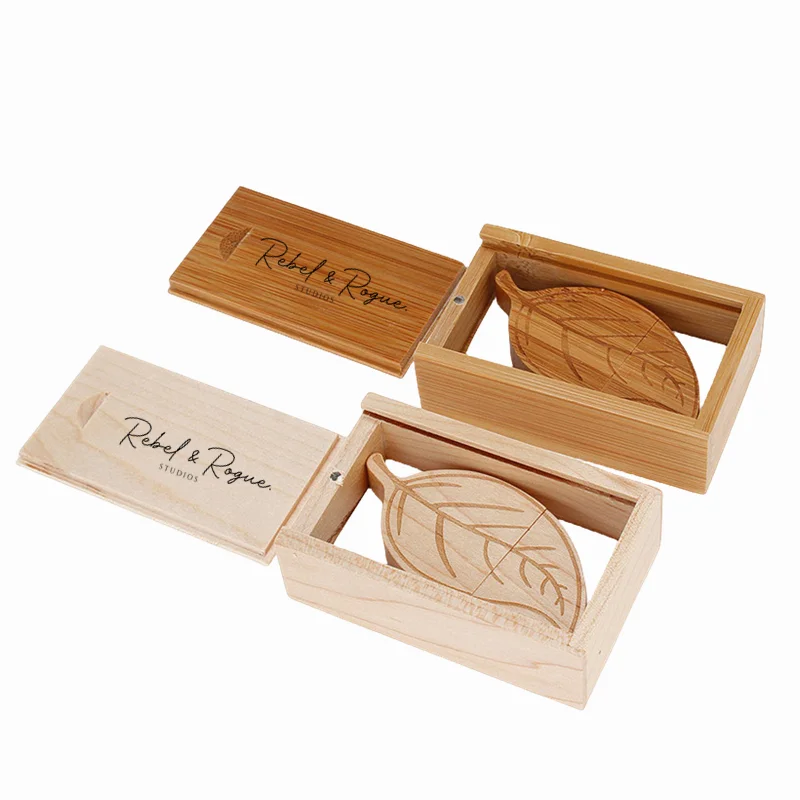Free-Custom-Laser-Engraving-Wooden-Leaf-Model-USB2-0-High-speed-Flash ...