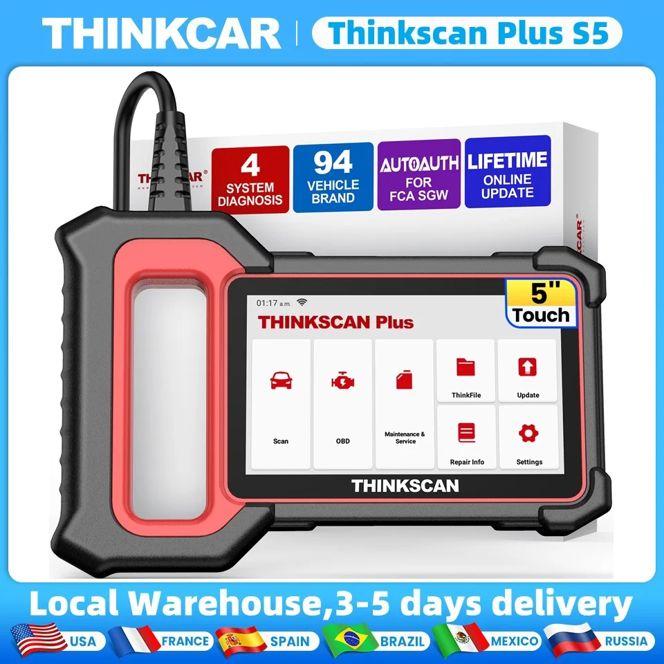 Thinkscan-Plus-S5-OBD2-Scanner-ABS-SRS-ECM-TCM-System-Diagnostic-Scan ...