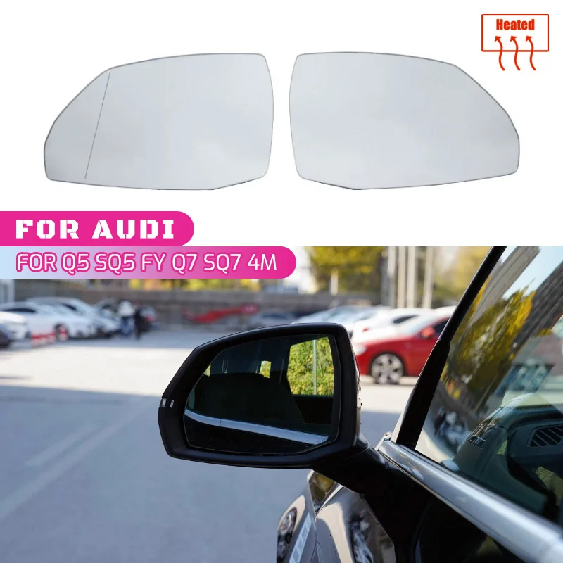Side-Heated-Electric-Wide-Angle-Wing-Mirror-Glass-For-Audi-Q5-Q5L-SQ5 ...