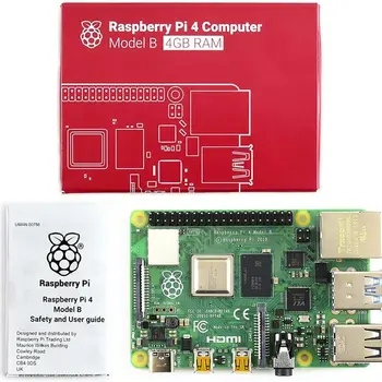 Raspberry Pi 4 Model B (4GB) 2019 Quad Core 64 Bit WiFi Bluetooth