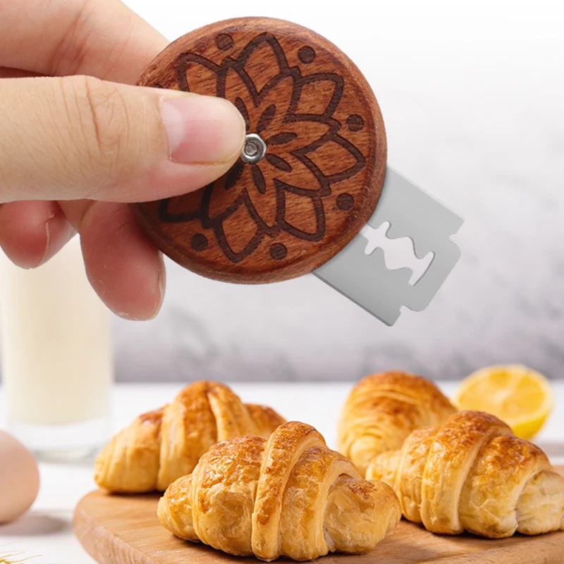 Bread-Bakery-Lame-Tools-Wooden-Scraper-Bread-Knife-Slicer-Cutter-Dough ...