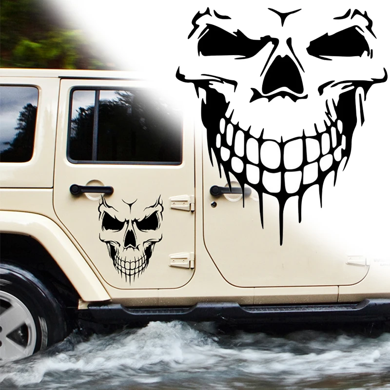 Car-Sticker-Skull-Decal-Horrific-Skeleton-Vinyl-Decal-Removable ...