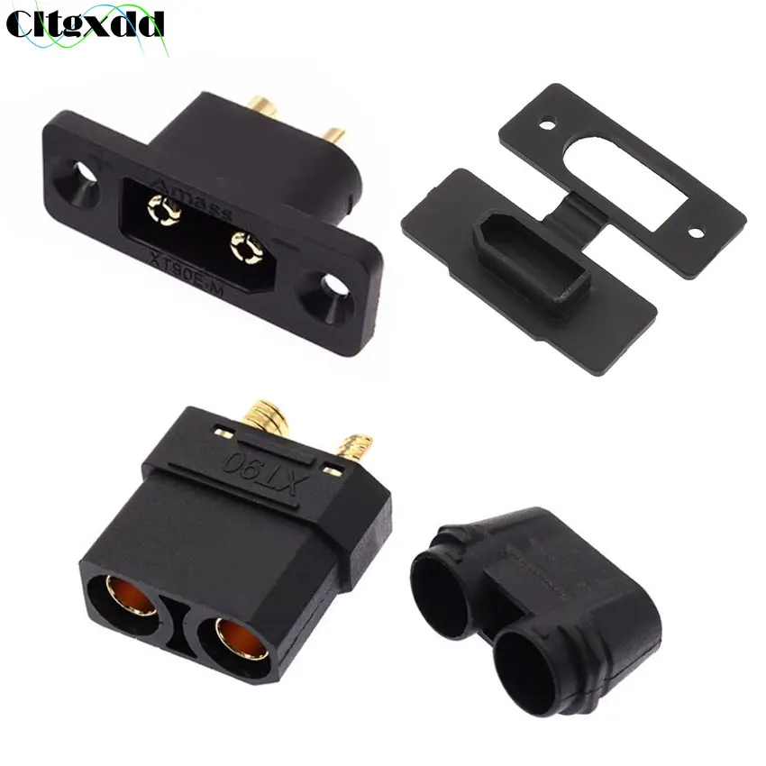 1PCS-Amass-XT90E-M-Male-Plug-With-Fixed-Hole-High-Current-Aircraft ...