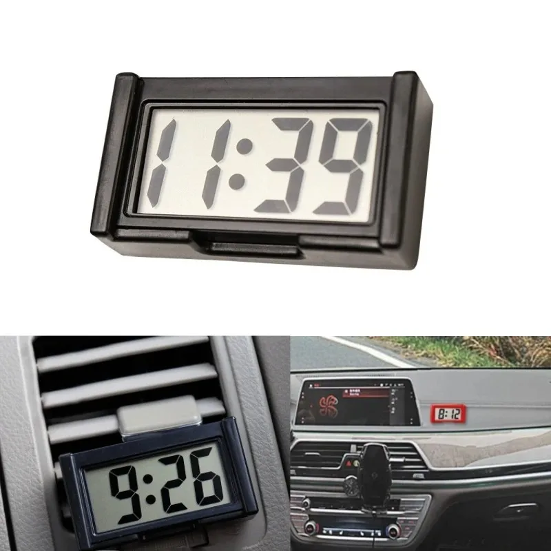 Mini-Car-Dashboard-Digital-Clock-Vehicle-Self-Adhesive-Clock-with-LCD ...