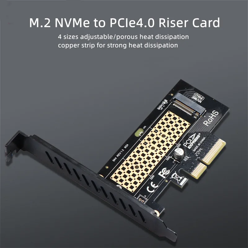 NVME Pro Adapter M.2 NVME Pro SSD to PCIe 4.0 Adapter Card Pcie Video ...