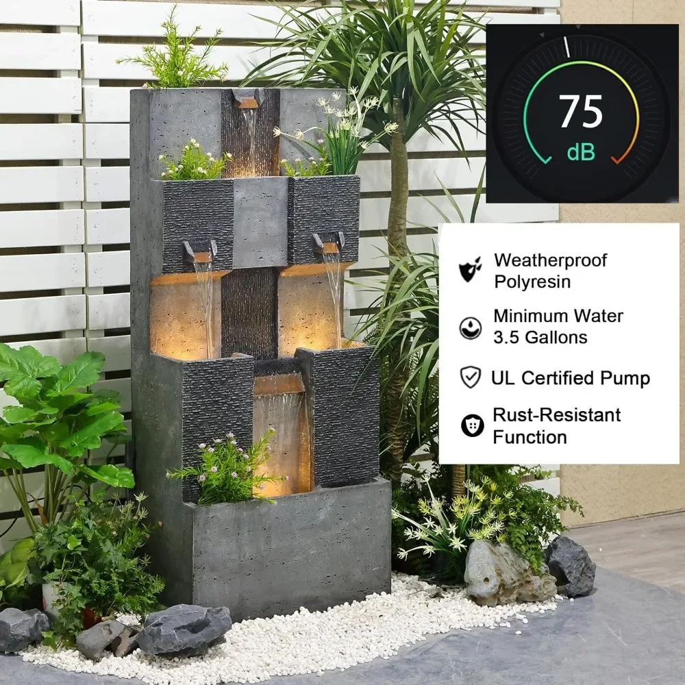 Garden-Water-Fountains-Outdoor-for-Porch-and-Home-Art-Decor-3-Tiers ...