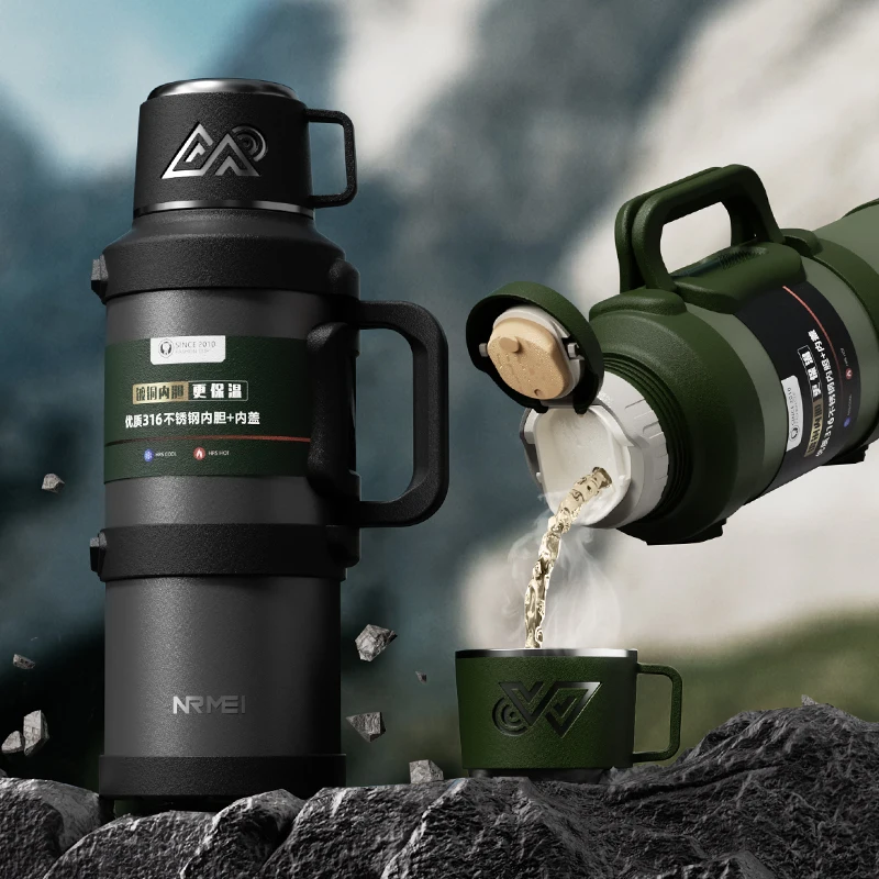 Stainless-Steel-Thermos-Bottle-with-Handle-Outdoor-Portable-Large ...