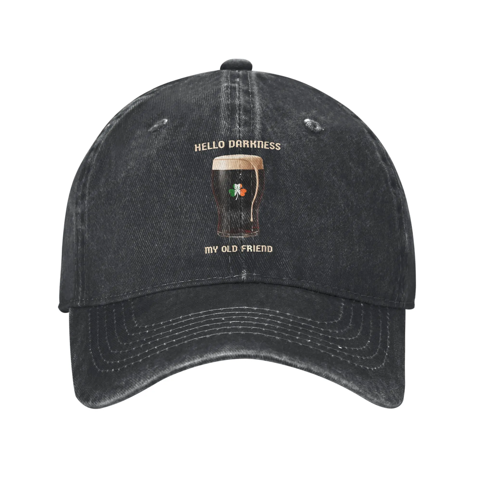 Hello Darkness My Old Friend Irish Beer St Sun Baseball Cap Trendy ...