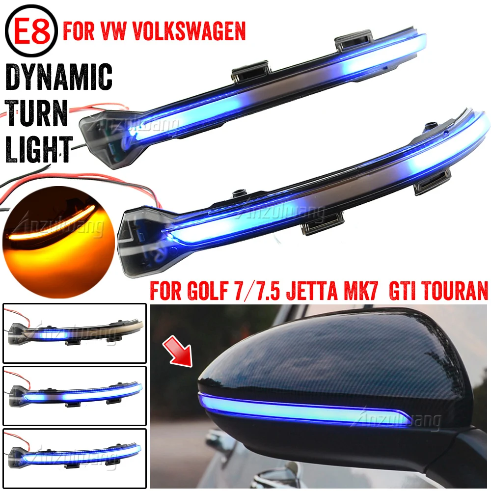 Dynamic-Blinker-Turn-Signal-LED-For-VW-Volkswagen-Golf-7-Jetta-MK7-VII ...
