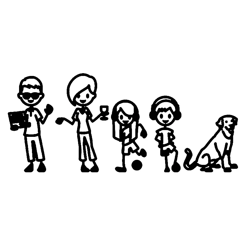 Family Figures For Car Windows