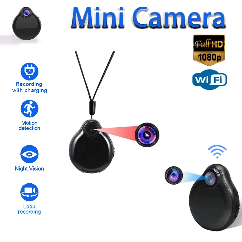 Mini Câmera Wi-fi Câmera Sem Fio Ação Ultra Micro Vigilância Interna ...