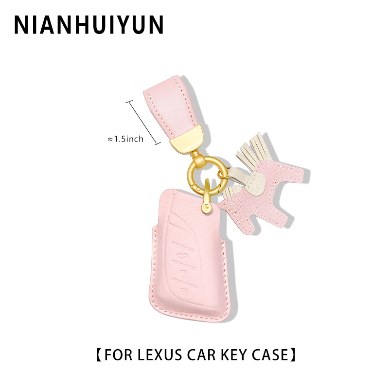 Leather-Car-Remote-Key-Case-Cover-Shell-For-New-Lexus-NX350h-ES300 ...