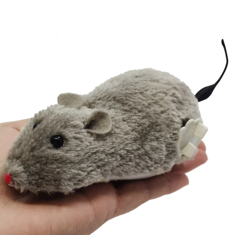 Funny-Cat-Toys-Clockwork-Spring-Power-Plush-Mouse-Toy-Mechanical-Motion ...