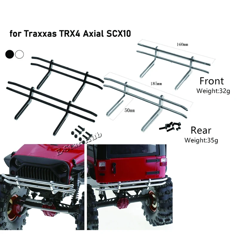 Metal-Front-Rear-Bumper-for-Traxxas-TRX4-Axial-SCX10-1-10-RC-Crawler ...