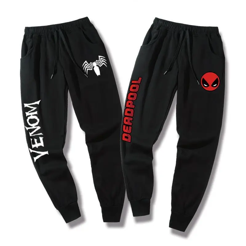Pantalones-de-ch-ndal-de-lana-con-estampado-de-Marvel-Venom-Deadpool ...