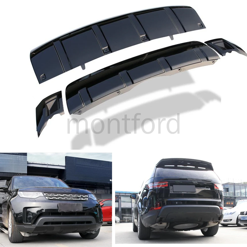 For Land Rover Discovery 5 2017-2023 Car Black Front Bumper+Rear ...