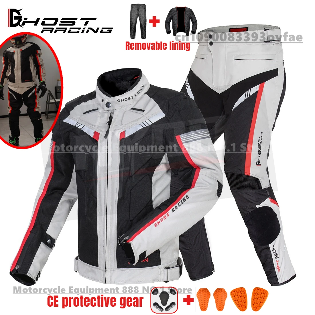 Motorcycle Riding Clothing Split Type Riding Suit Men's Anti Fall and ...
