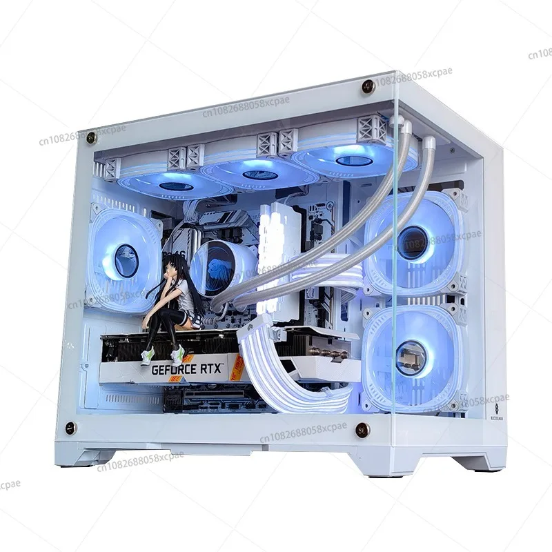 Snow-White Desktop PC Case MATX Seaview Edition 240/360mm AIO Cooler ...