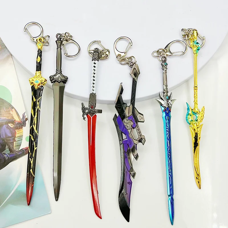 Game-Honkai-Star-Rail-Weapon-Keychain-Scenery-Yuan-Blade-Alan-Weapon ...