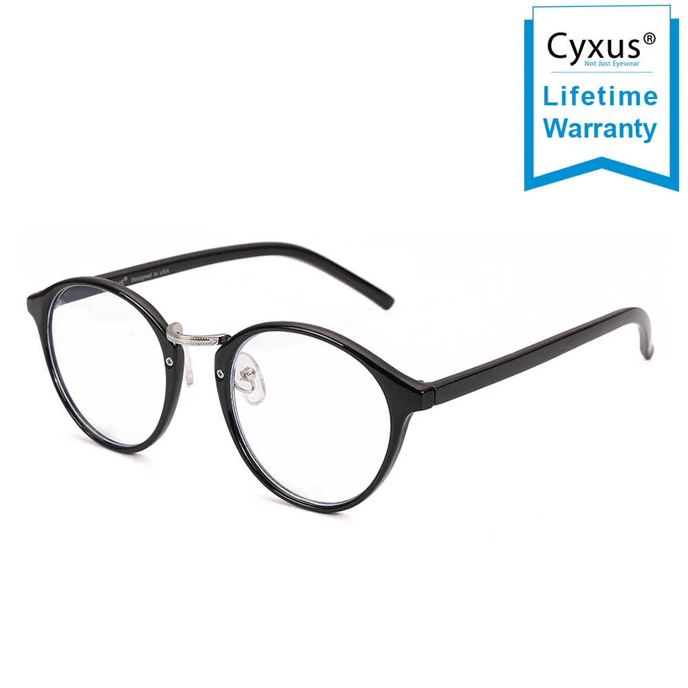 Cyxus-Blue-Light-Blocking-Eyeglasses-Round-Computer-Glasses-Anti-Eye ...