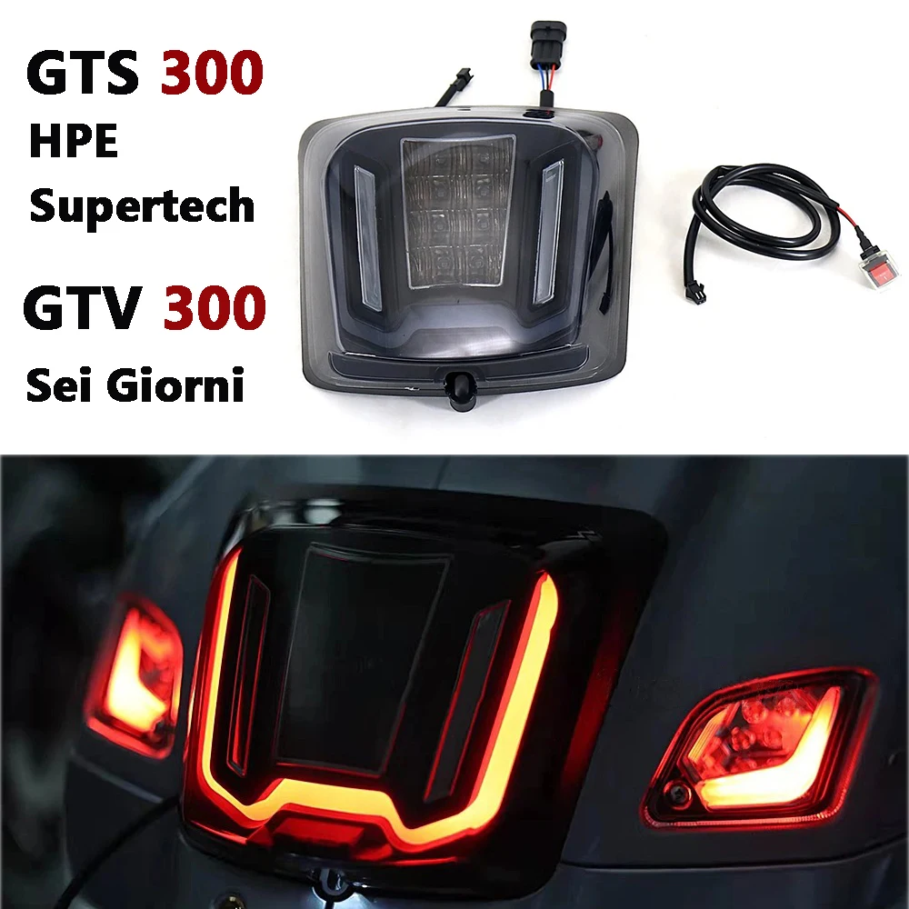 New LED Tail Light Rear taillight For Vespa GTS300 GTS 300 HPE ...