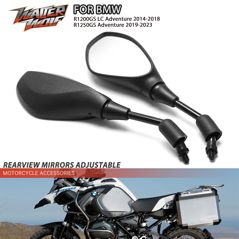 Motorcycle Rearview Mirrors Adjustable For BMW R1250GS R1200GS LC ...
