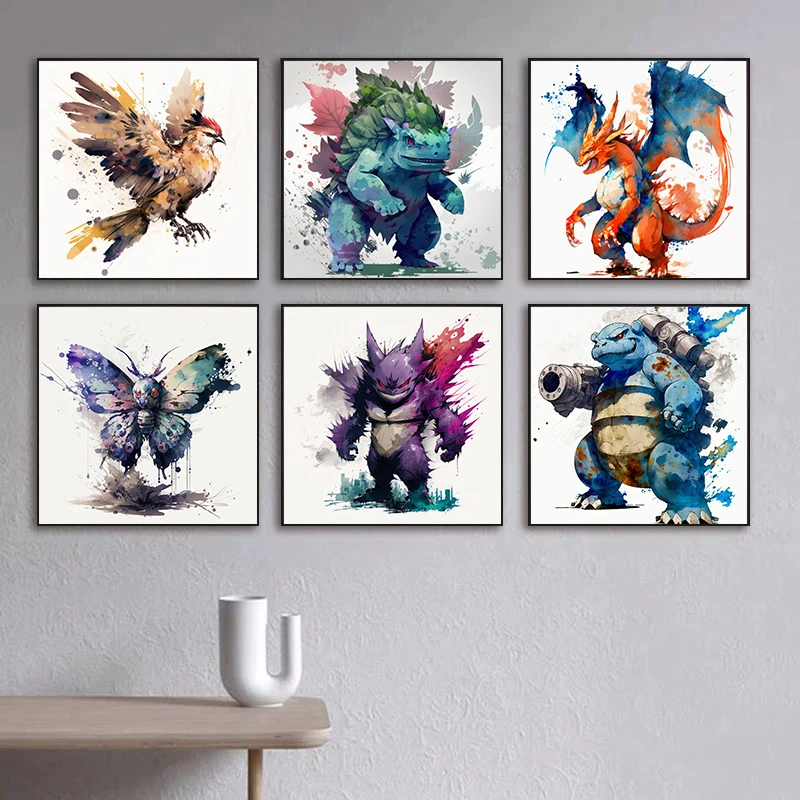 Japanese-Anime-Peripheral-Pokemon-Poster-Charizard-Blastoise-Venasaur ...