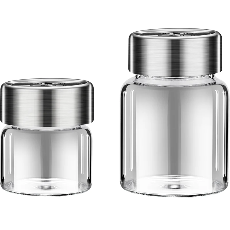 4 Pcs LFGB Certificate High-borosilicate Glass Subpackge Jar Fall Cold ...