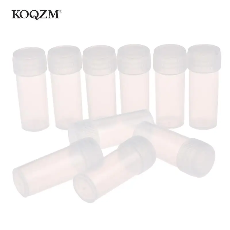 100pcs 5ml Test Tubes Vials Sample Container Powder Craft Screw Cap ...