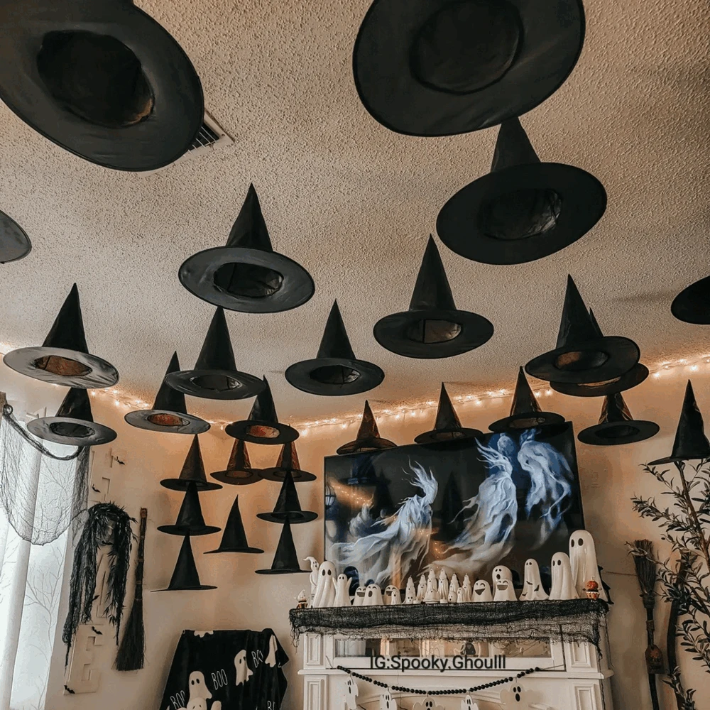 Sombrero-de-bruja-de-Halloween-para-adultos-y-ni-os-gorros-de-Cosplay ...