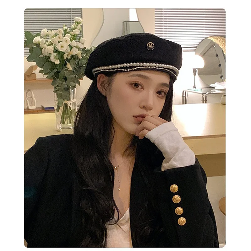 Women Beret Octagonal Boina Caps for Elegant Lady Winter Autumn Female Hats