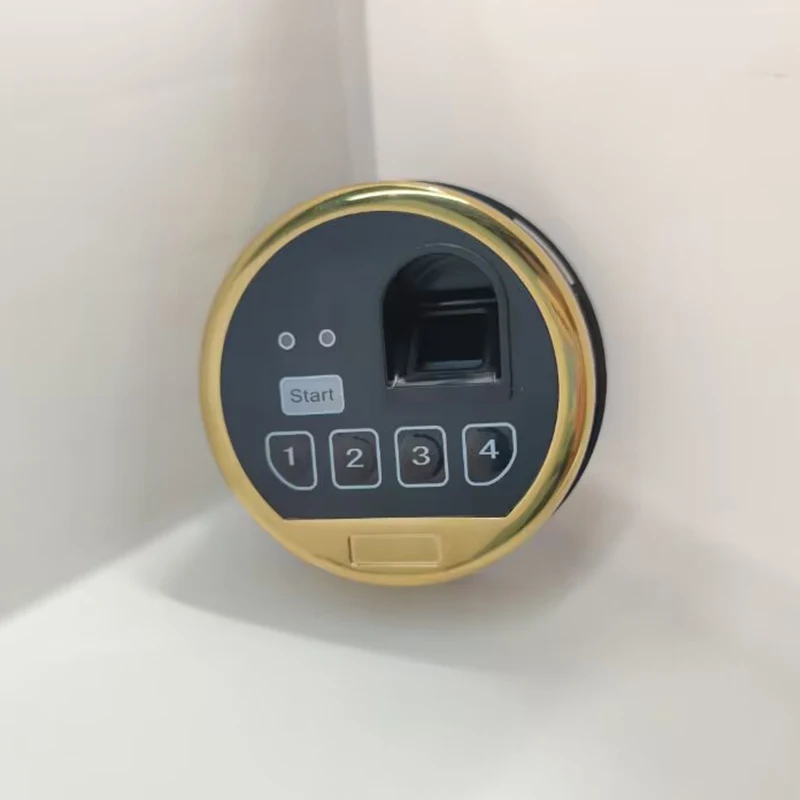 Fingerprint Gun Safe Replacement Lock, EMP Electronic Gold Color Keypad ...