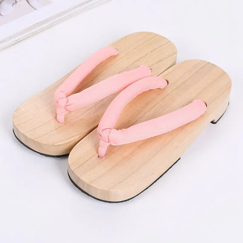 Japanese-Natural-Wooden-Non-slip-Oriental-Sandals-Geta-Clogs-Samurai ...