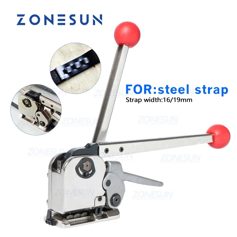 ZONESUN-DB-GD35-16-19mm-Manual-Buckle-Free-Steel-Belt-Strapping-Machine ...
