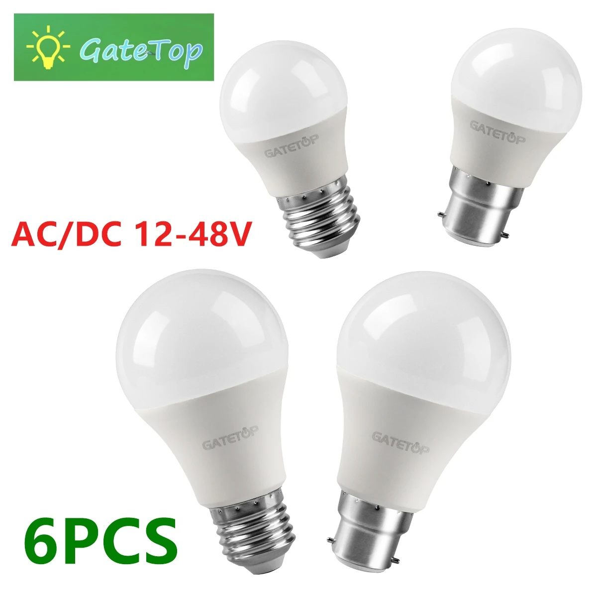 6pcs/lot DC/AC12V-48V LED Bulb E27 B22 Lamps 3W 5W 10W Bombilla For ...
